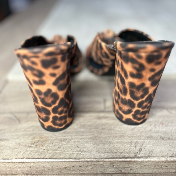 Saint Laurent | Shoes | Saint Laurent Bianca Leopard Print Suede Heeled ...